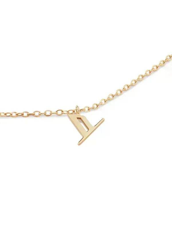 Monica Vinader 14kt Yellow Small Initial 'y' Necklace