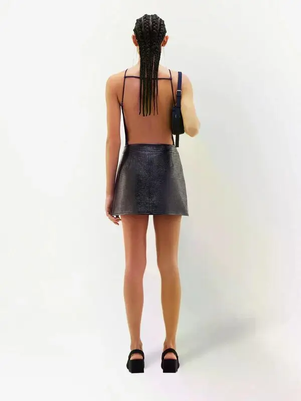 COURREGES Re-edition Logo-patch Swimsuit