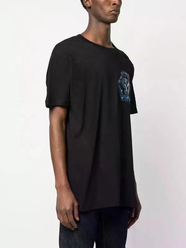 Philipp Plein Logo Print T-shirt - Black