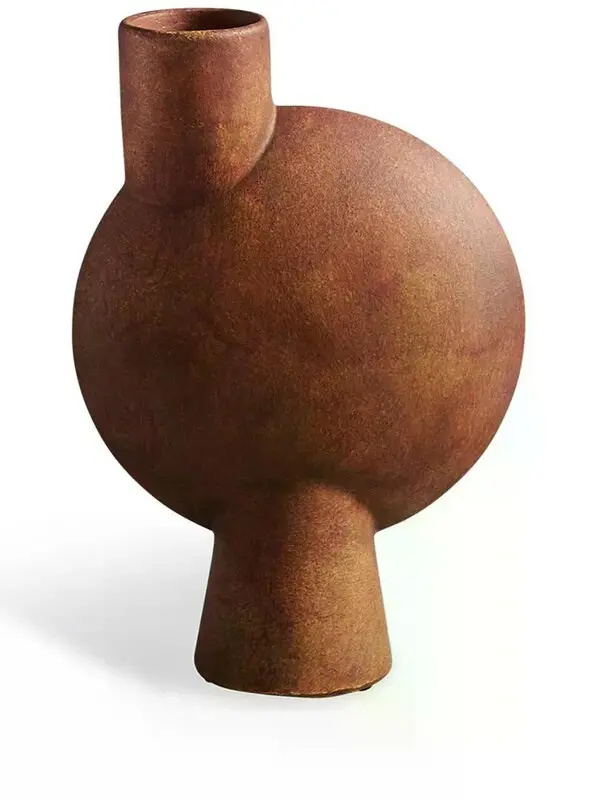 101 COPENHAGEN Sphere Asymmetric Vase - Brown