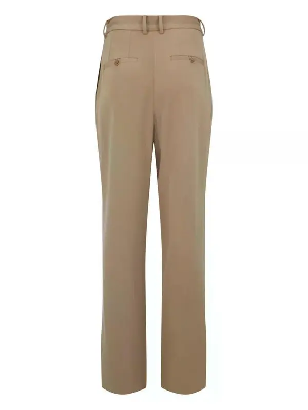 Staud Luisa Pleated Wide-leg Trousers