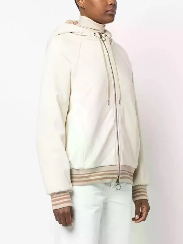 Eleventy Zipped-up Bomber Jacket With Drawstring Hood