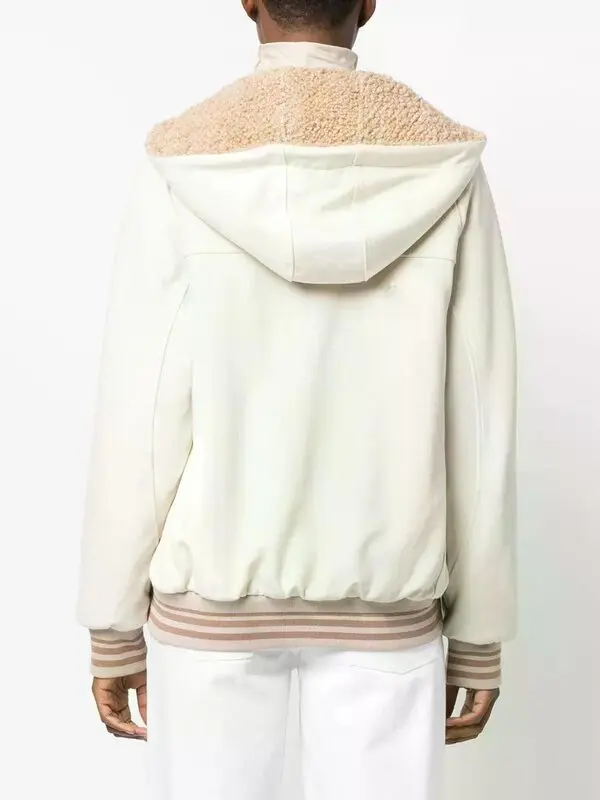 Eleventy Zipped-up Bomber Jacket With Drawstring Hood