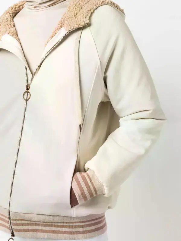 Eleventy Zipped-up Bomber Jacket With Drawstring Hood