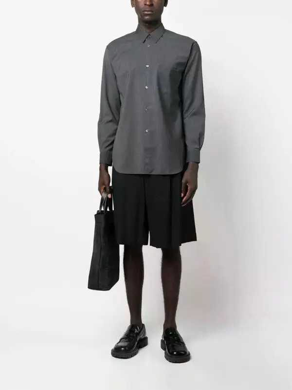 Comme Des Garçons Spread-collar Wool Shirt