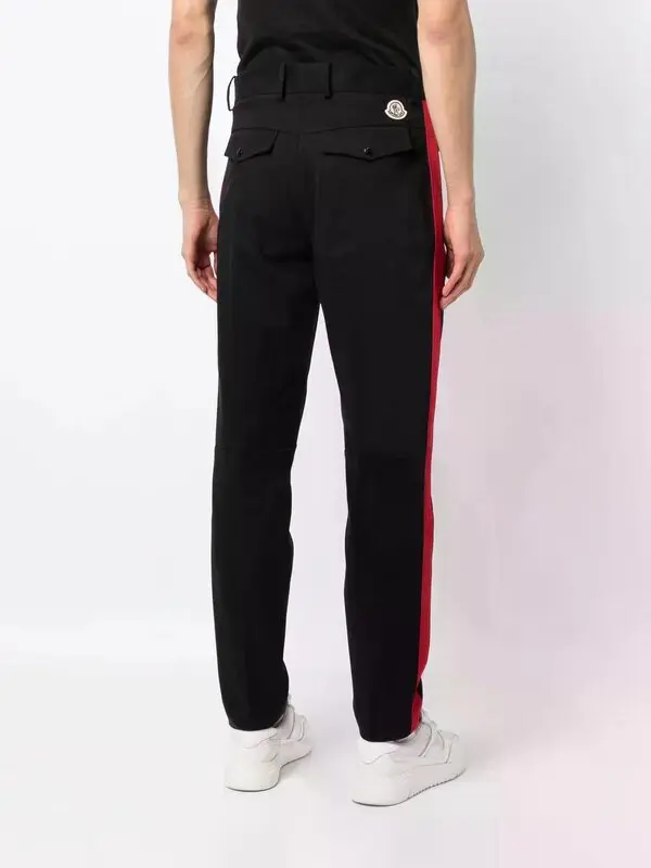 Moncler Tapered Trousers With Side Stripe Detailing