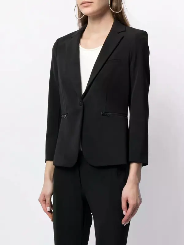 Veronica Beard Scuba Schoolboy Dickey Single-breasted Blazer