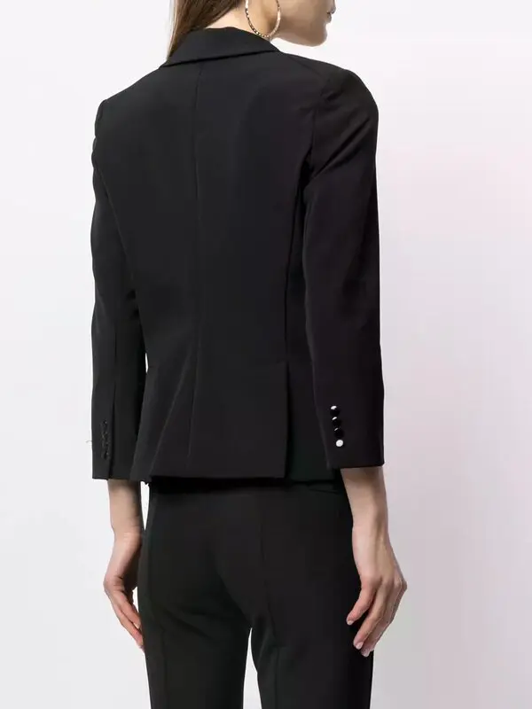 Veronica Beard Scuba Schoolboy Dickey Single-breasted Blazer