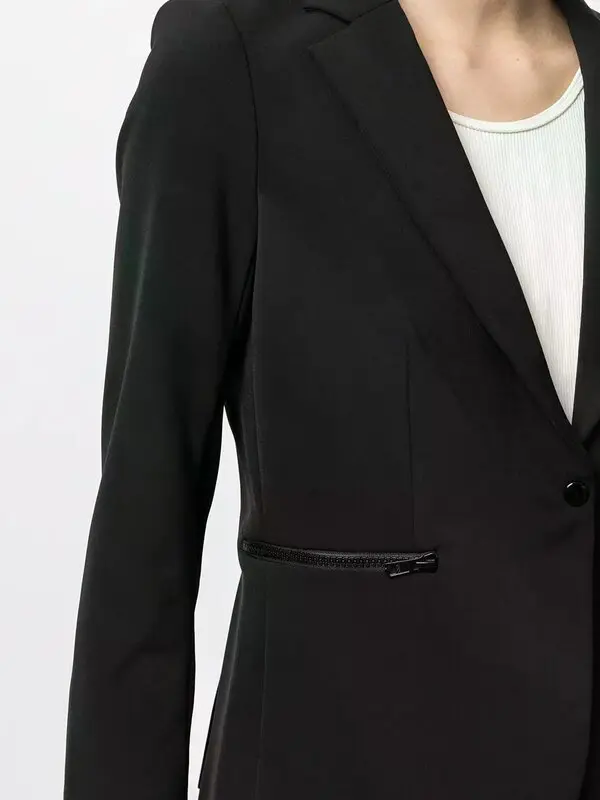 Veronica Beard Scuba Schoolboy Dickey Single-breasted Blazer