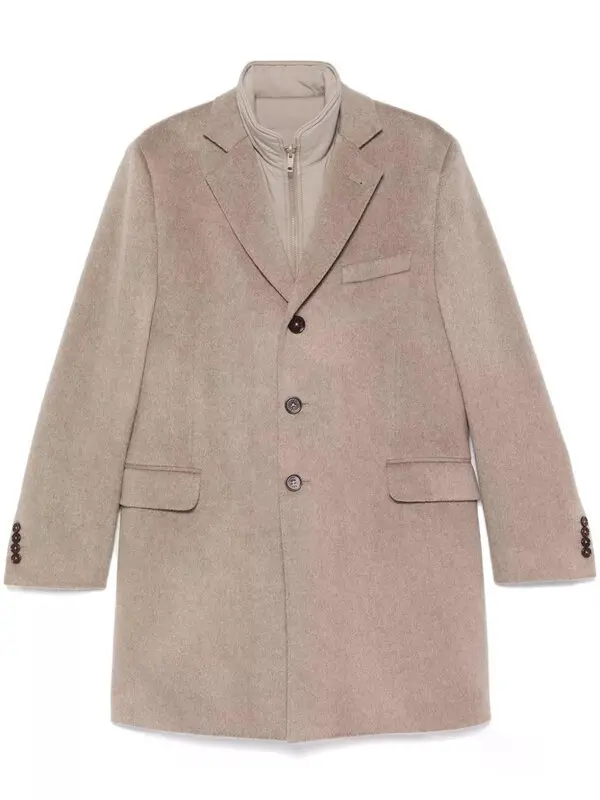 FAY Double-layer Coat - Brown