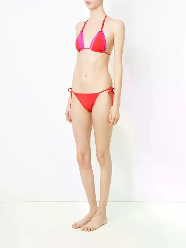 AMIR SLAMA Panelled Triangle Bikini Set
