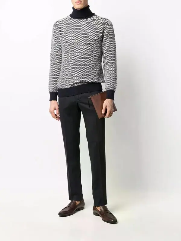 Incotex Slim-cut Cropped Trousers - Blue