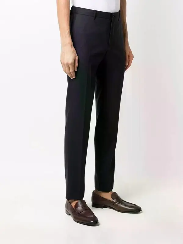 Incotex Slim-cut Cropped Trousers - Blue
