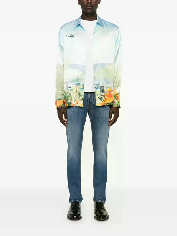 Jacob Cohen Nick Slim-fit Low-rise Jeans - Blue