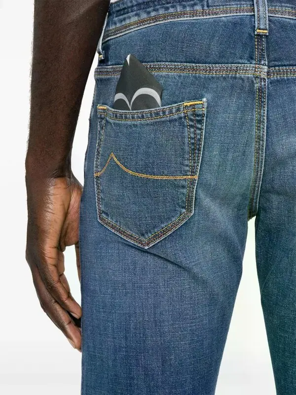 Jacob Cohen Nick Slim-fit Low-rise Jeans - Blue