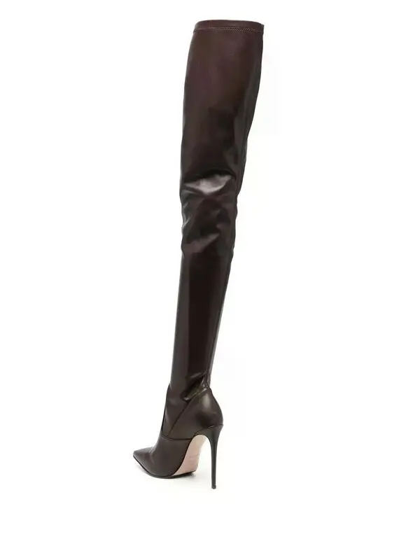 LE SILLA Eva 115mm Thigh-high Boots - Brown