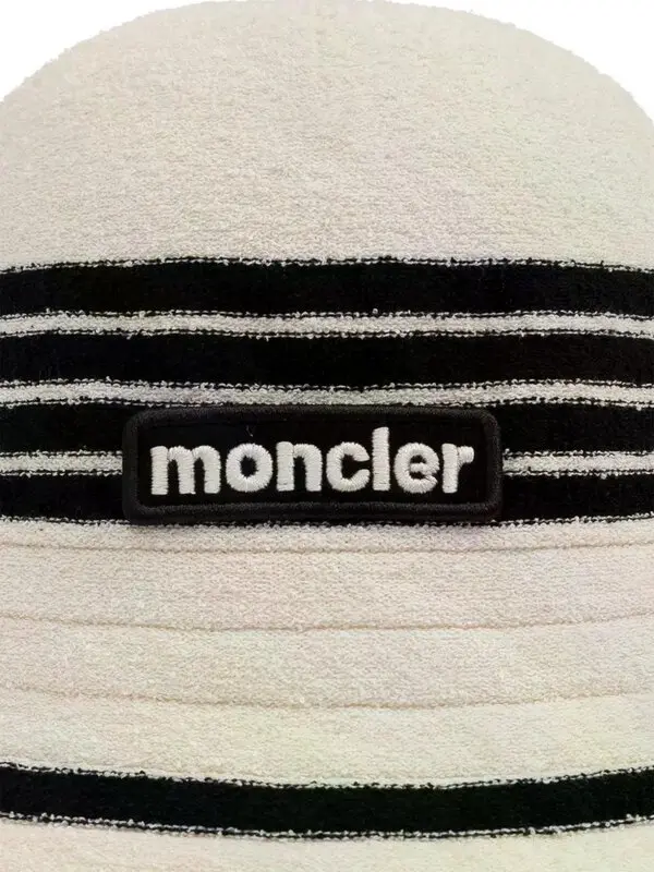 Moncler Cotton-blend Bucket Hat - White