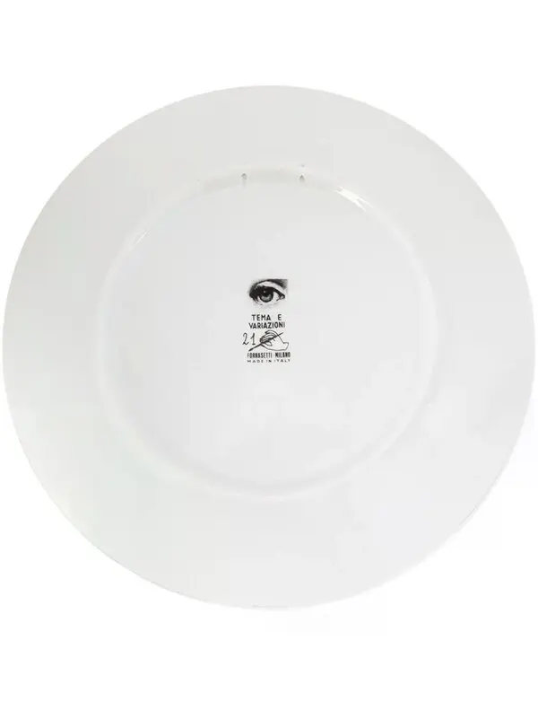 FORNASETTI Plate - Black