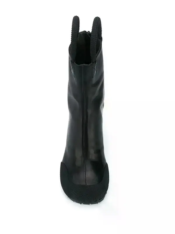Random Identities Top Handle Ankle Boots