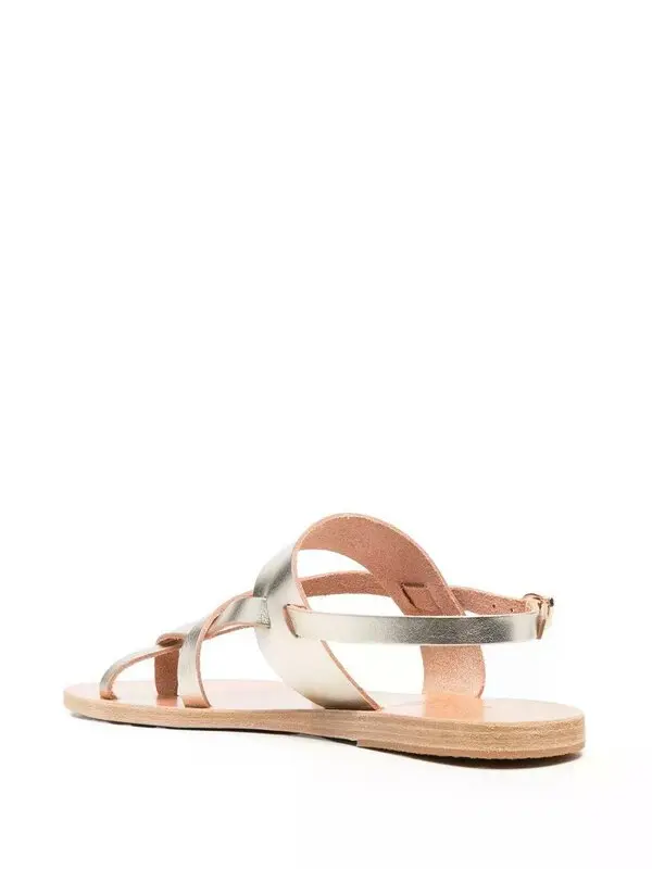 ANCIENT GREEK SANDALS Alethea Metallic-effect Sandals - Gold