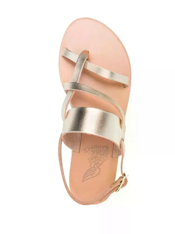 ANCIENT GREEK SANDALS Alethea Metallic-effect Sandals - Gold
