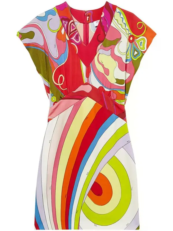 Emilio Pucci Iride-print Dress - Red