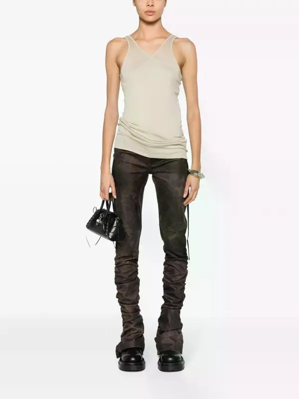 Rick Owens Double Ziggy Banana Jersey Tank Top