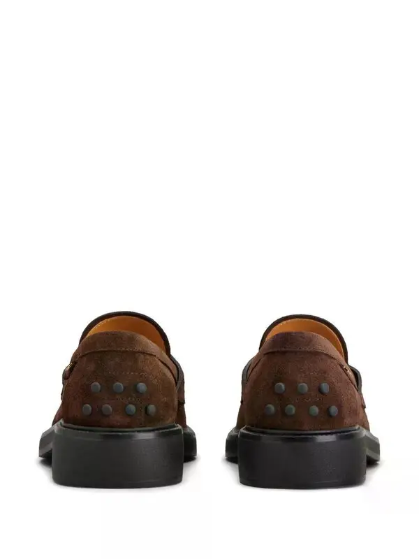 TOD'S Suede Penny Slot Loafers