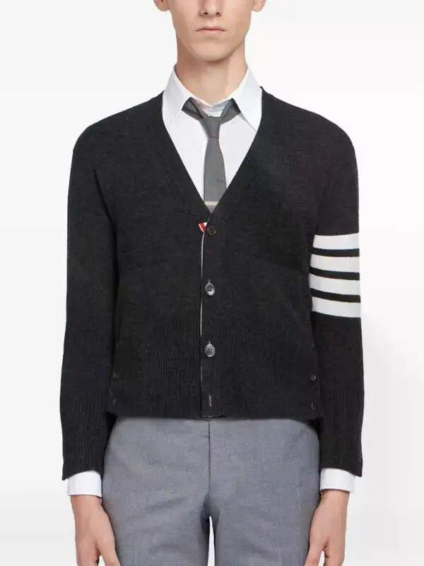 Thom Browne 4-bar Stripe Cashmere Cardigan