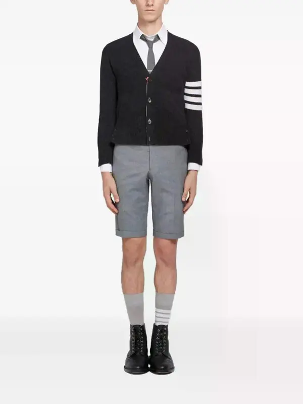 Thom Browne 4-bar Stripe Cashmere Cardigan