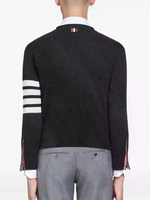 Thom Browne 4-bar Stripe Cashmere Cardigan