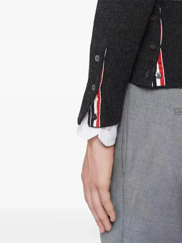 Thom Browne 4-bar Stripe Cashmere Cardigan