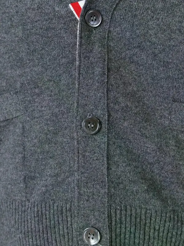 Thom Browne 4-bar Stripe Cashmere Cardigan