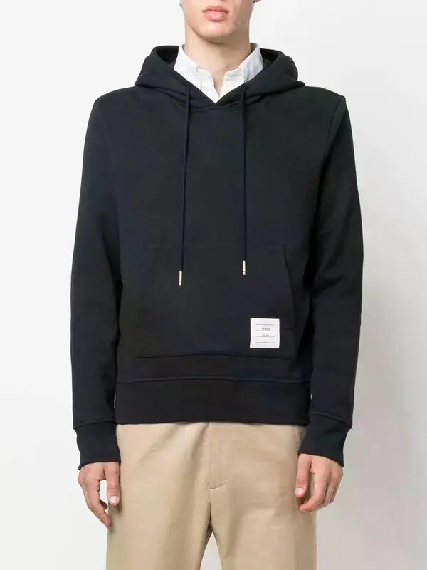 Thom Browne Logo-patch Hoodie