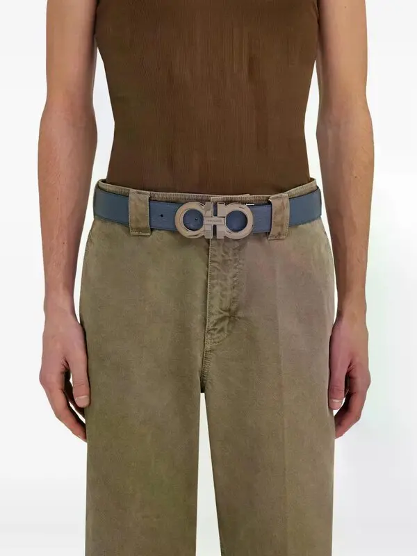 FERRAGAMO Reversible Leather Belt