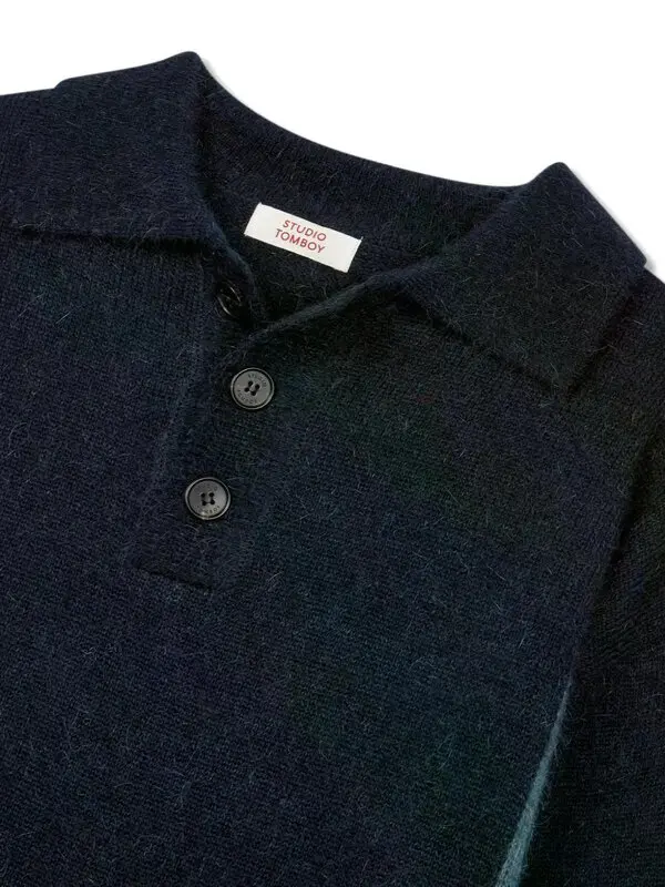 STUDIO TOMBOY Fine-knit Polo Shirt