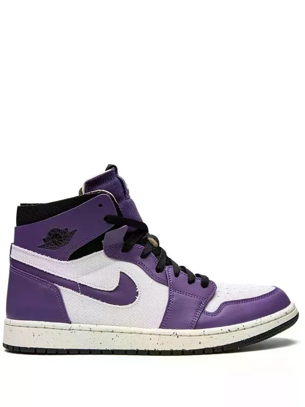 JORDAN 1 High Zoom Air Cmft Crater Sneakers - Purple