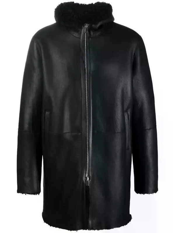 Tagliatore Wilson Hooded Shearling Coat