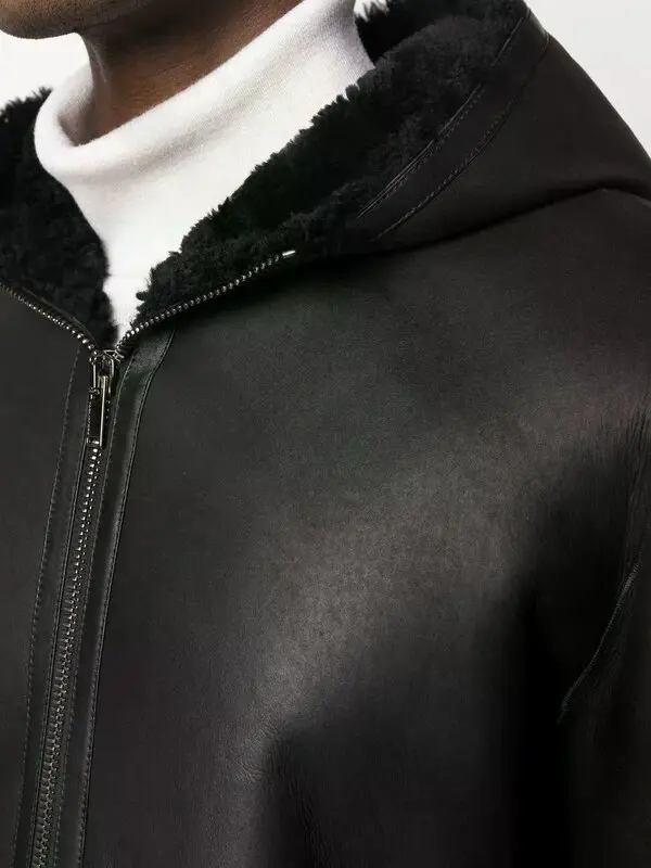 Tagliatore Wilson Hooded Shearling Coat