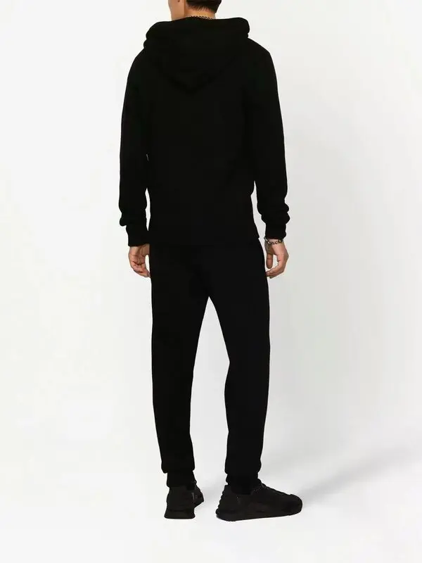 Dolce & Gabbana Wool-cashmere Track Pants - Black