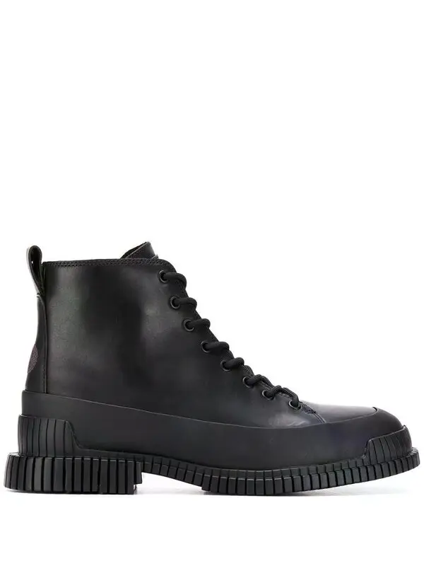 Camper Pix Lace-up Boots - Black