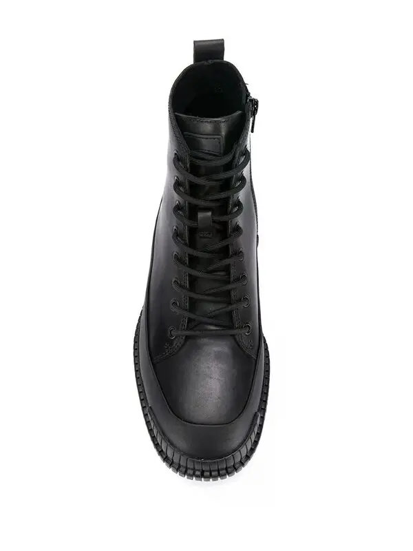 Camper Pix Lace-up Boots - Black