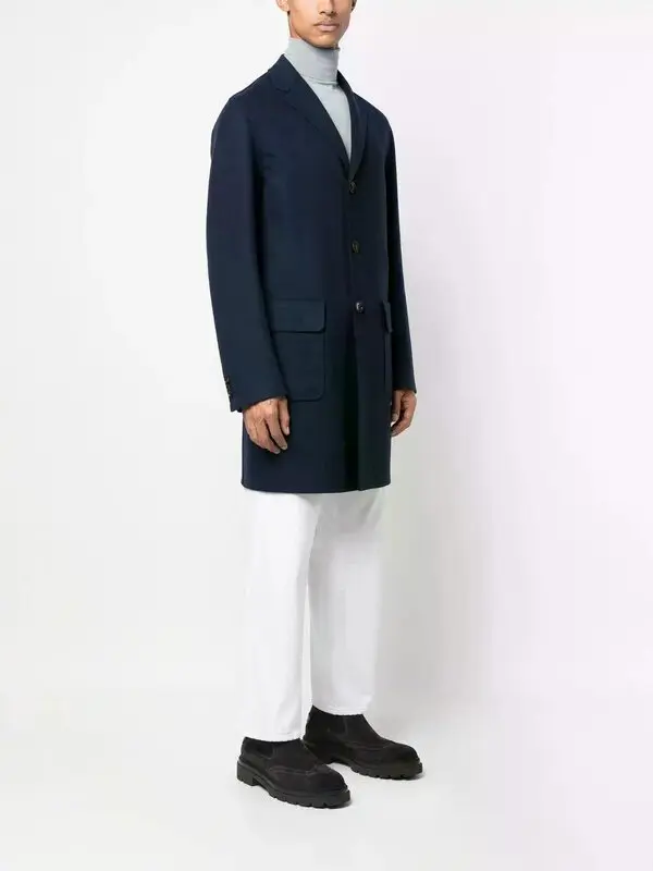 Colombo Notched-collar Single-breasted Coat