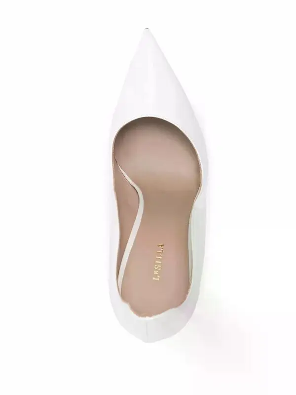 LE SILLA Ivy 120mm Pointed Toe Pumps - White