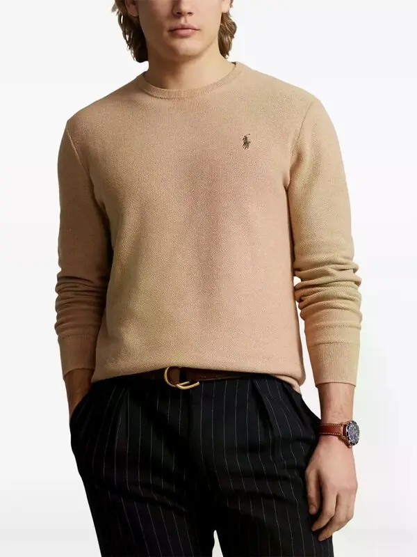 Polo Ralph Lauren Polo Pony-embroidered Jumper - Neutrals