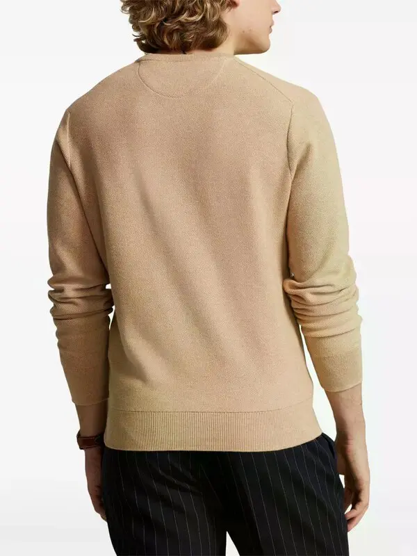 Polo Ralph Lauren Polo Pony-embroidered Jumper - Neutrals