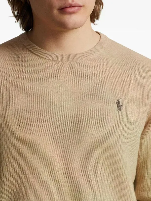 Polo Ralph Lauren Polo Pony-embroidered Jumper - Neutrals