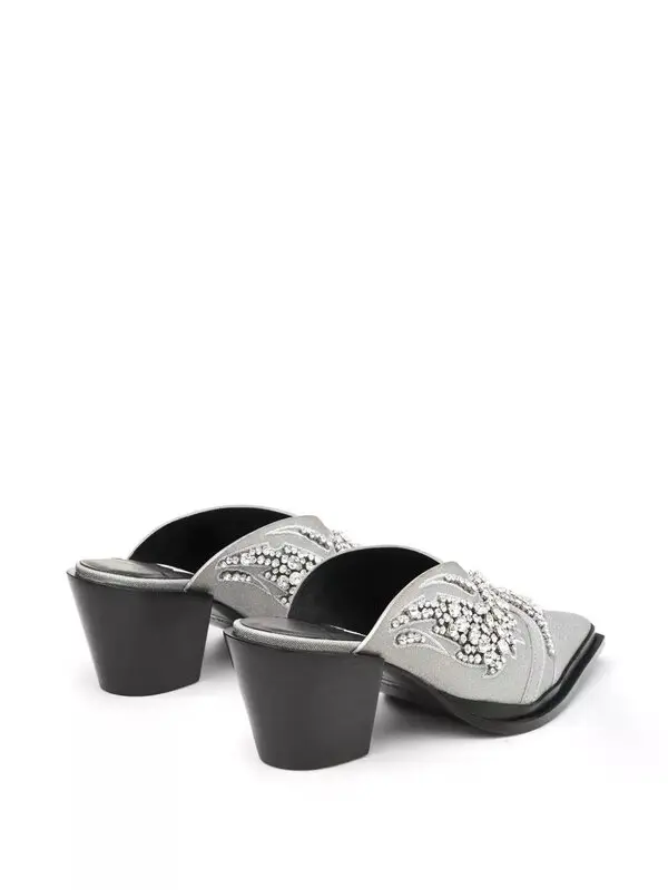 JIMMY CHOO Cece 60mm Glitter Mules