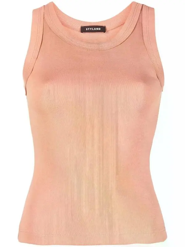 STYLAND Organic Cotton Vest Top - Neutrals