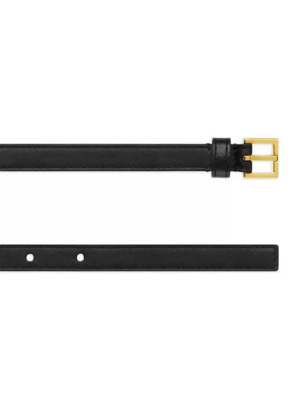Versace Logo Detail Leather Belt